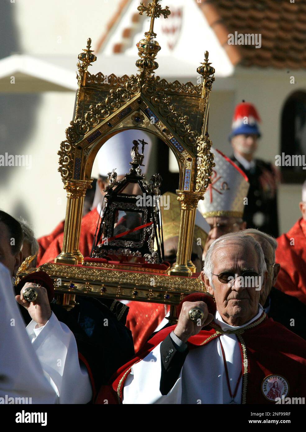 The religious treasure of St Devote is carrying during the St. Devote ...