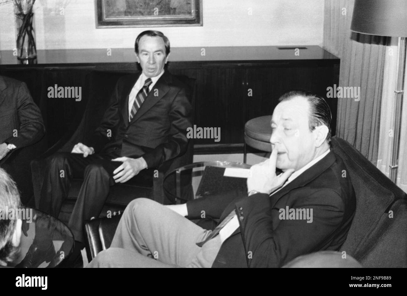 U.S. Deputy Secretary of State, Warren Christopher, left, and West ...