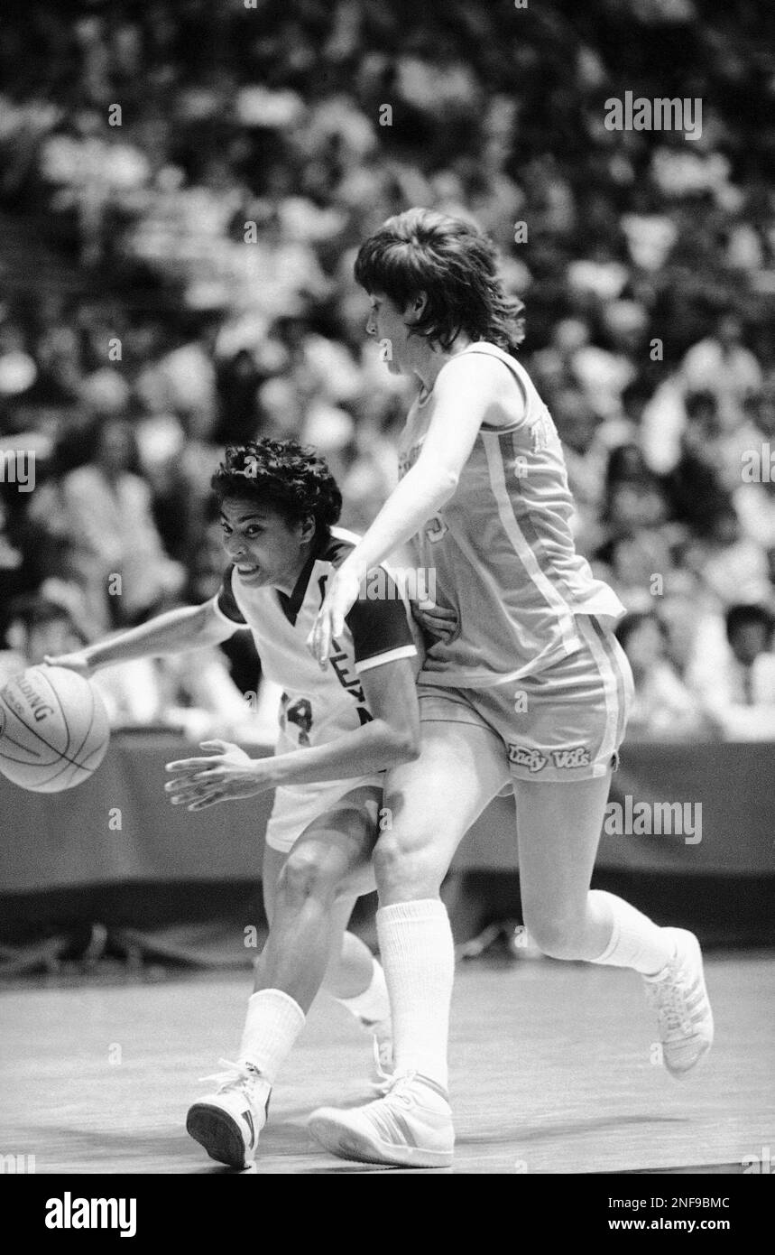 Cheney's Yolanda Laney breaks for a potential basket, although ...