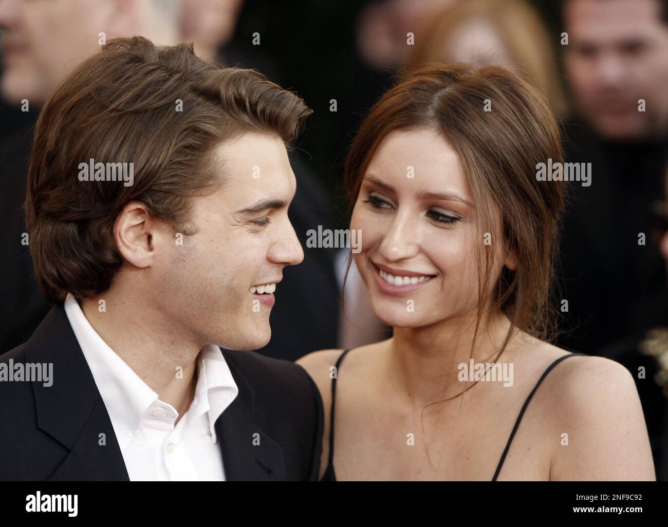 Actor Emile Hirsch, left, and Brianna Domont arrive at the 15th Annual ...