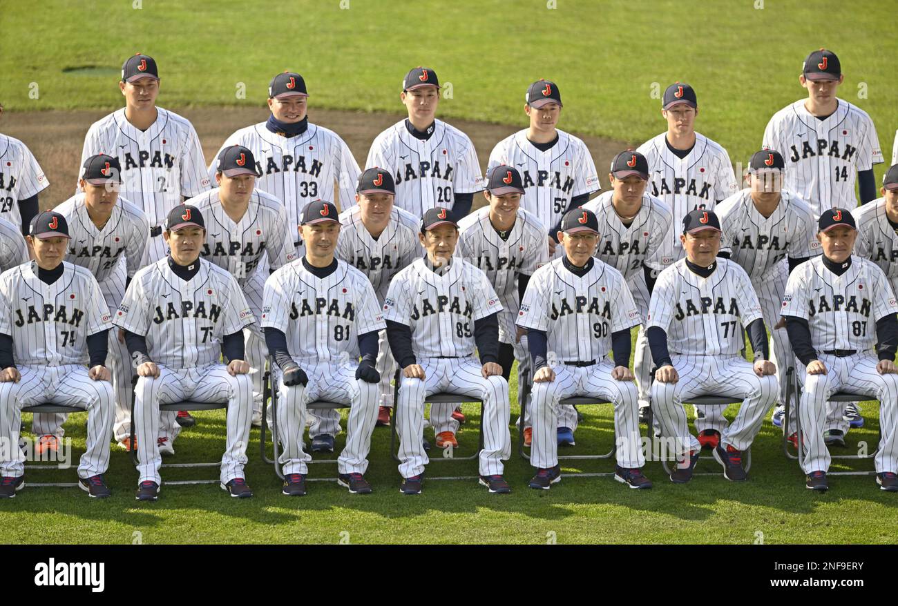 Miyazaki, southwestern Japan. Feb. 17, 2023, Japan manager Hideki ...
