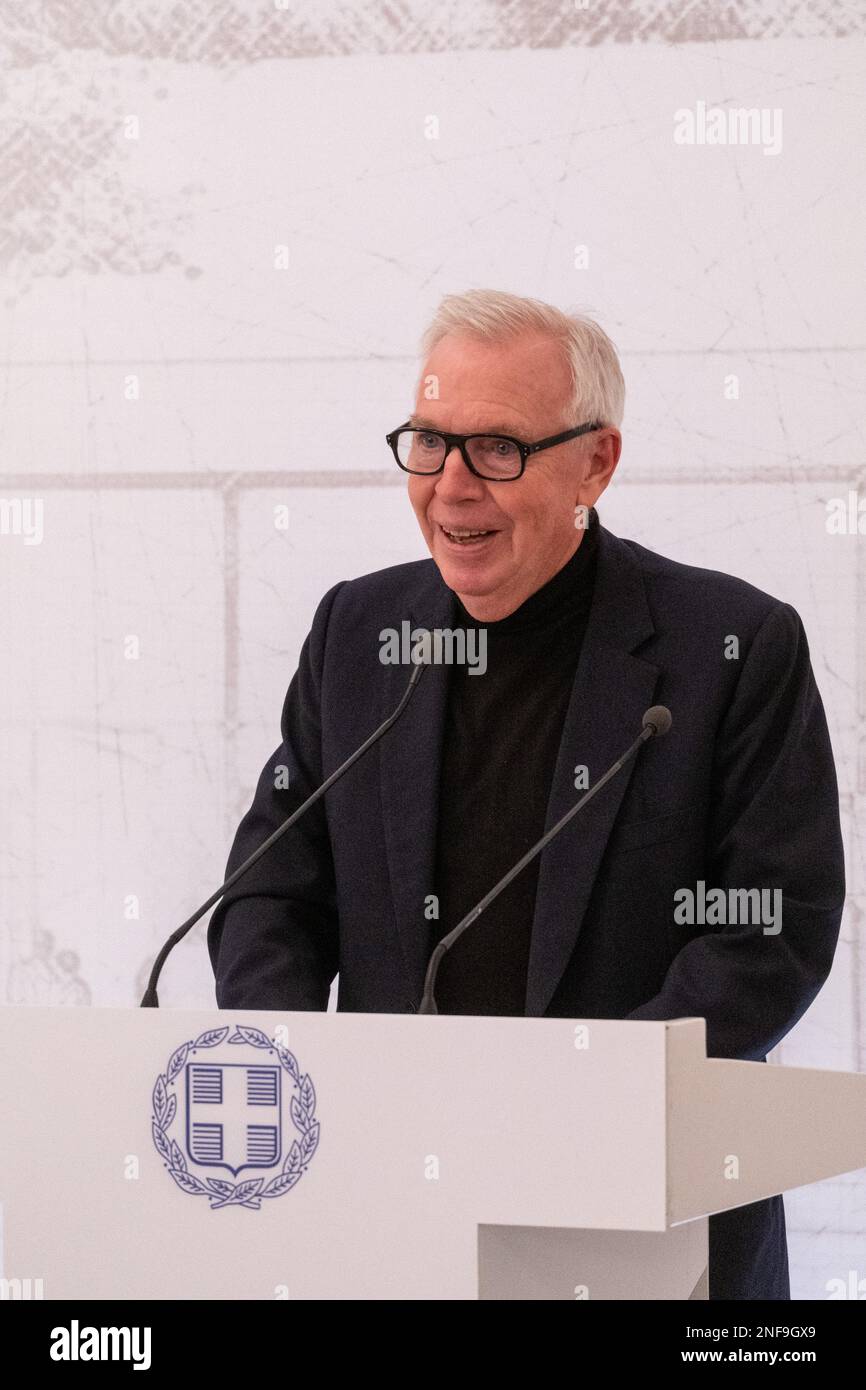 Greece, Athens on 2023-02-15. Greek Prime Minister Kyriakos Mitsotakis ...