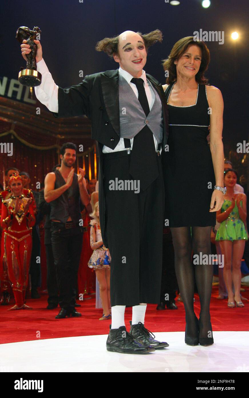 Clown Housch ma Housch poses with a Bronze Clown Award next to Princess ...