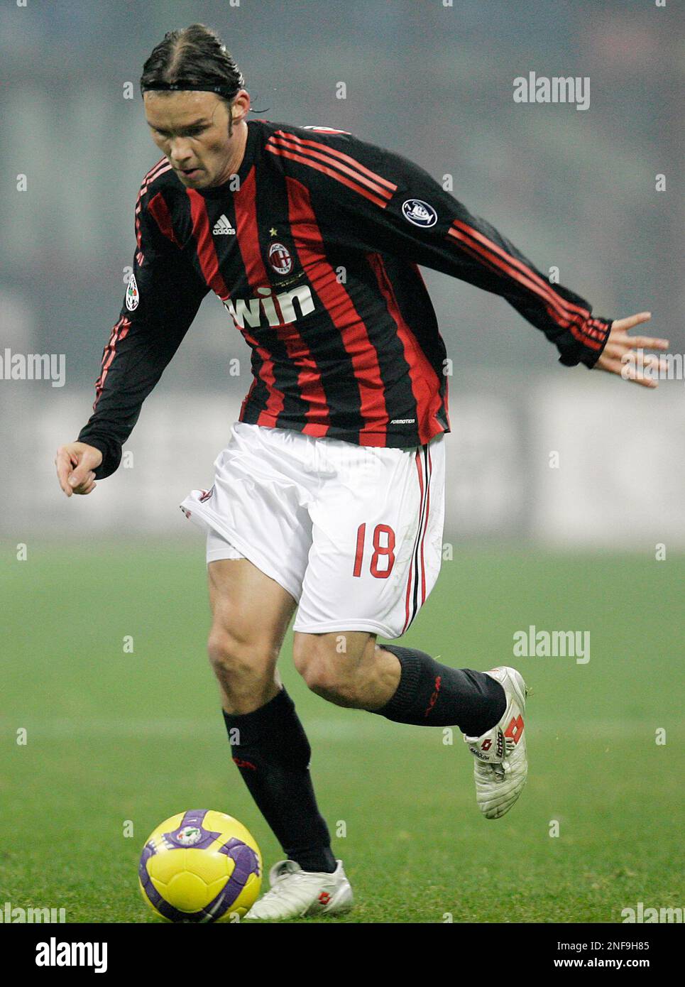 AC Milan defender Marek Jankulovski, of Czech Republic, during a Serie ...