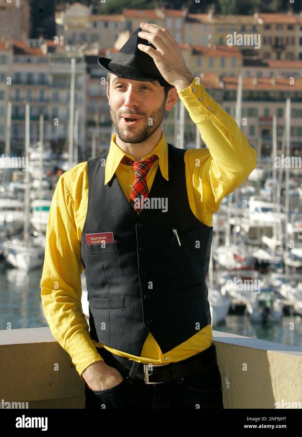 British singer Charlie Winston poses for a photocall at the 43rd MIDEM ...