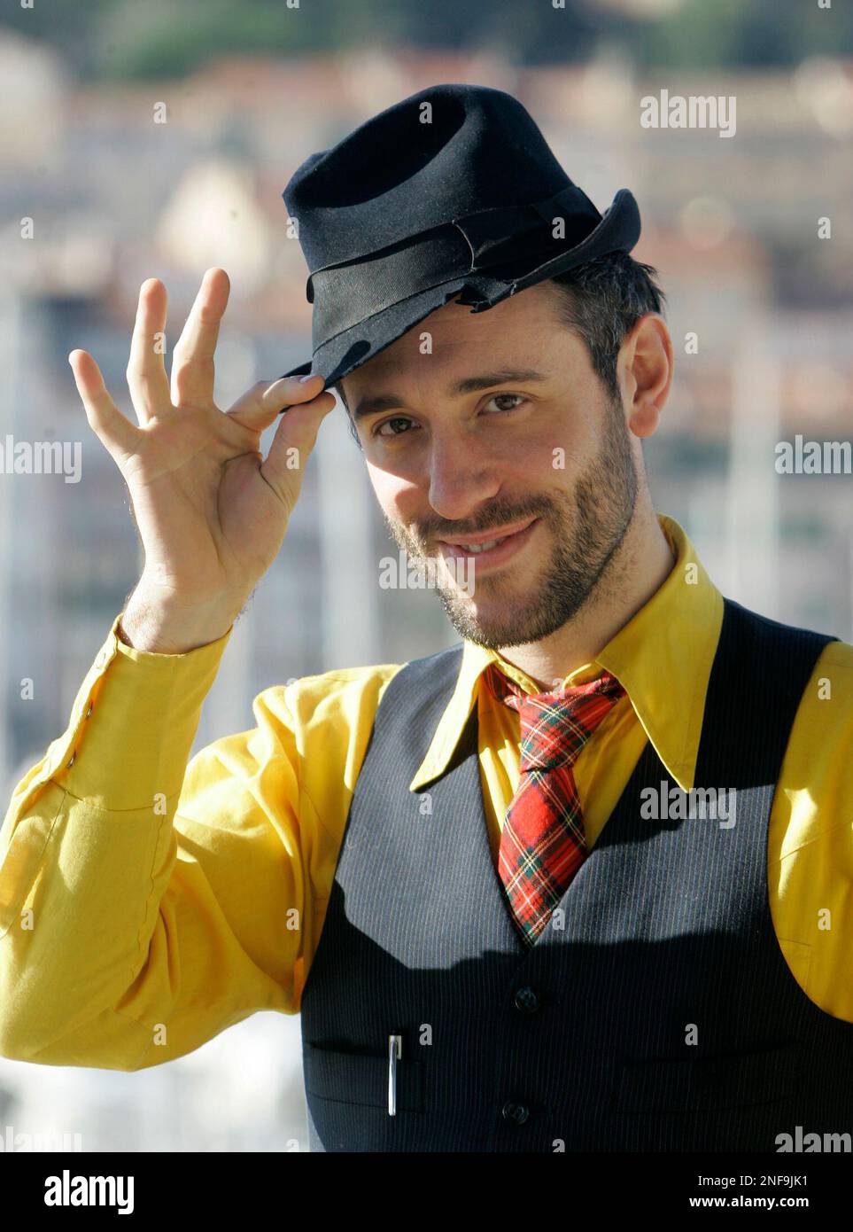 British singer Charlie Winston poses for a photo call at the 43rd MIDEM ...