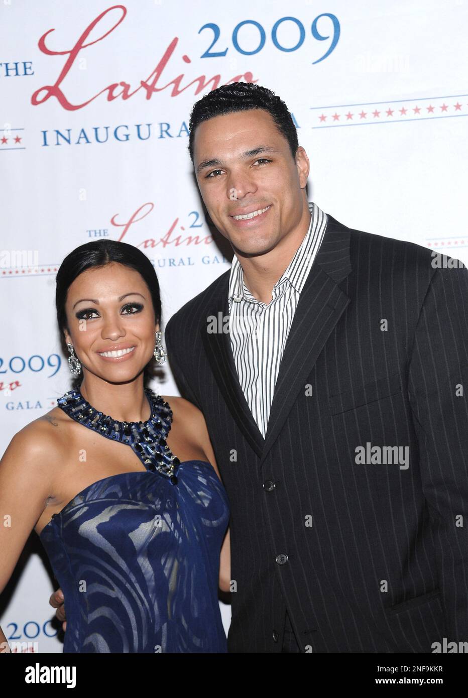 NFL star Tony Gonzalez and wife Malia attend the Latino 2009 Inaugural ...