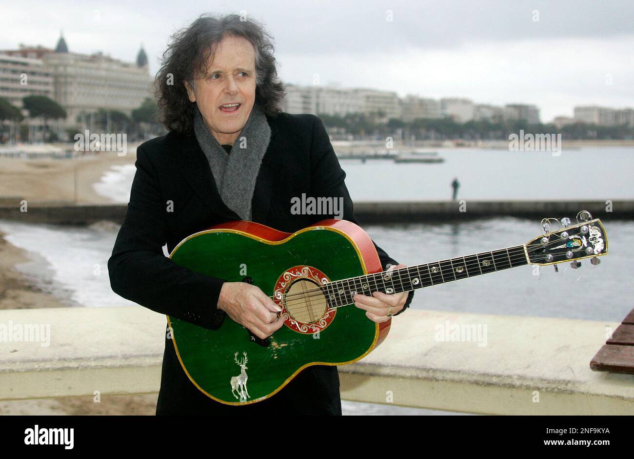 Scottish singer Donovan poses for a photocall at the 43rd MIDEM ...