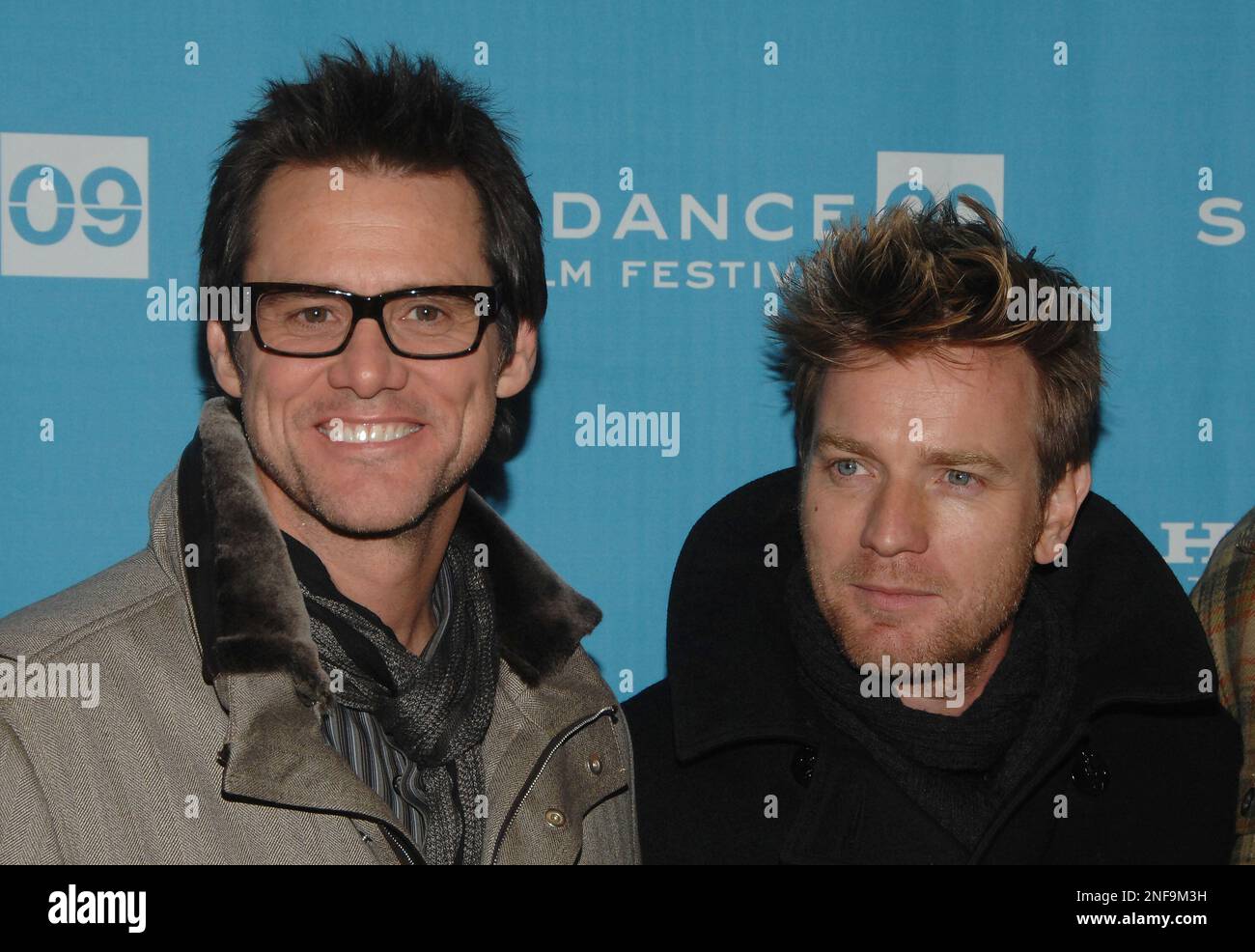 Actors Jim Carrey, left, and Ewan McGregor attends the premiere of "I ...
