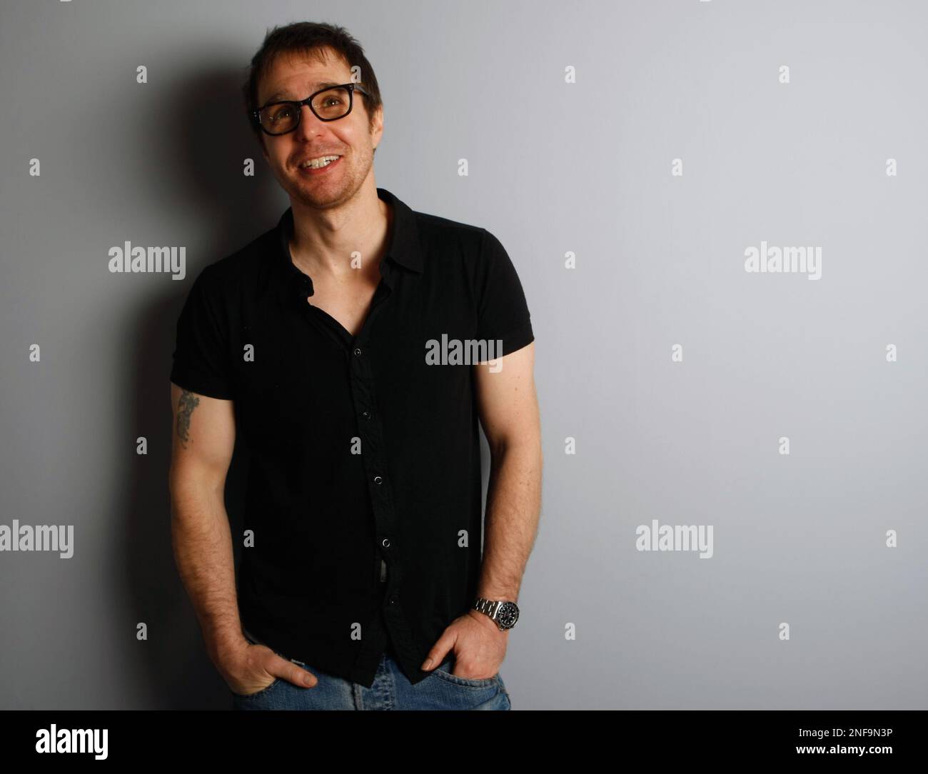 Actor Sam Rockwell of "Moon" poses for a portrait at the Gibson Guitar ...