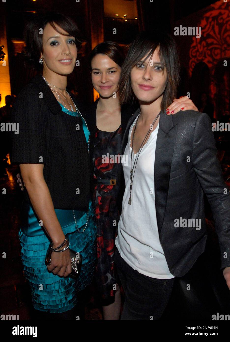 From left to right, actress Jennifer Beals, actress Leisha Hailey, and ...