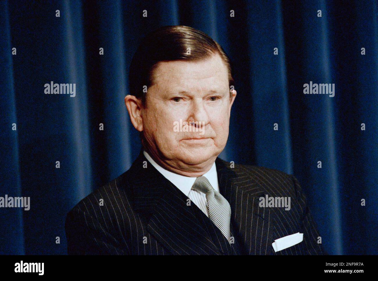 Former Senator John Tower is shown after he was nominated by President ...