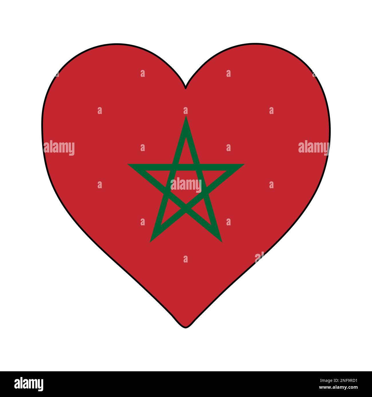 Morocco Heart Shape Flag. Love Morocco. Visit Morocco. Northern Africa ...