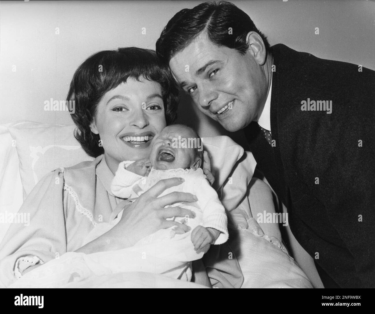Austrian actress Nadja Tiller and her husband West German actor Walter ...