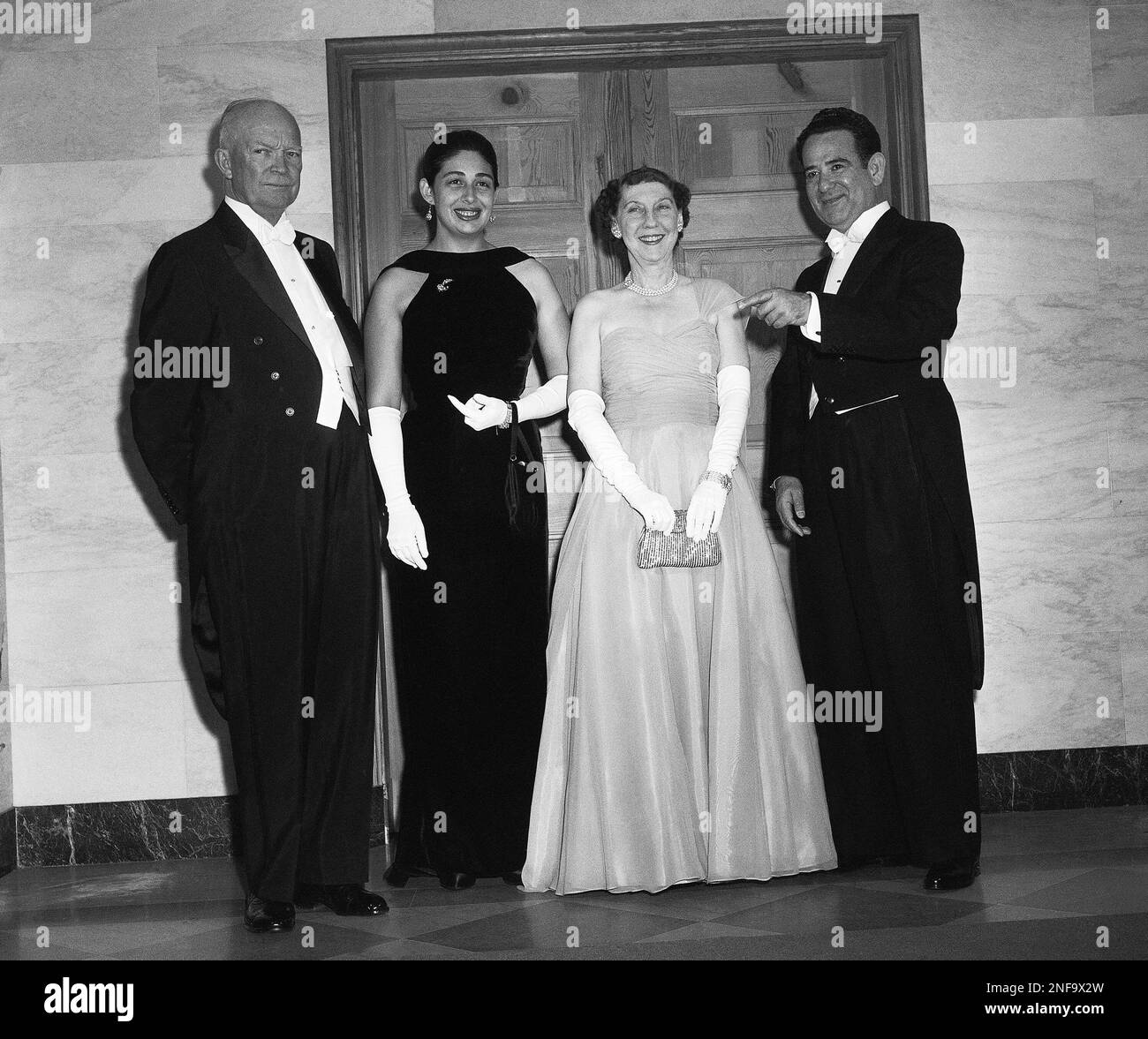 President Jose Maria Lemus, right, of the republic of El Salvador ...