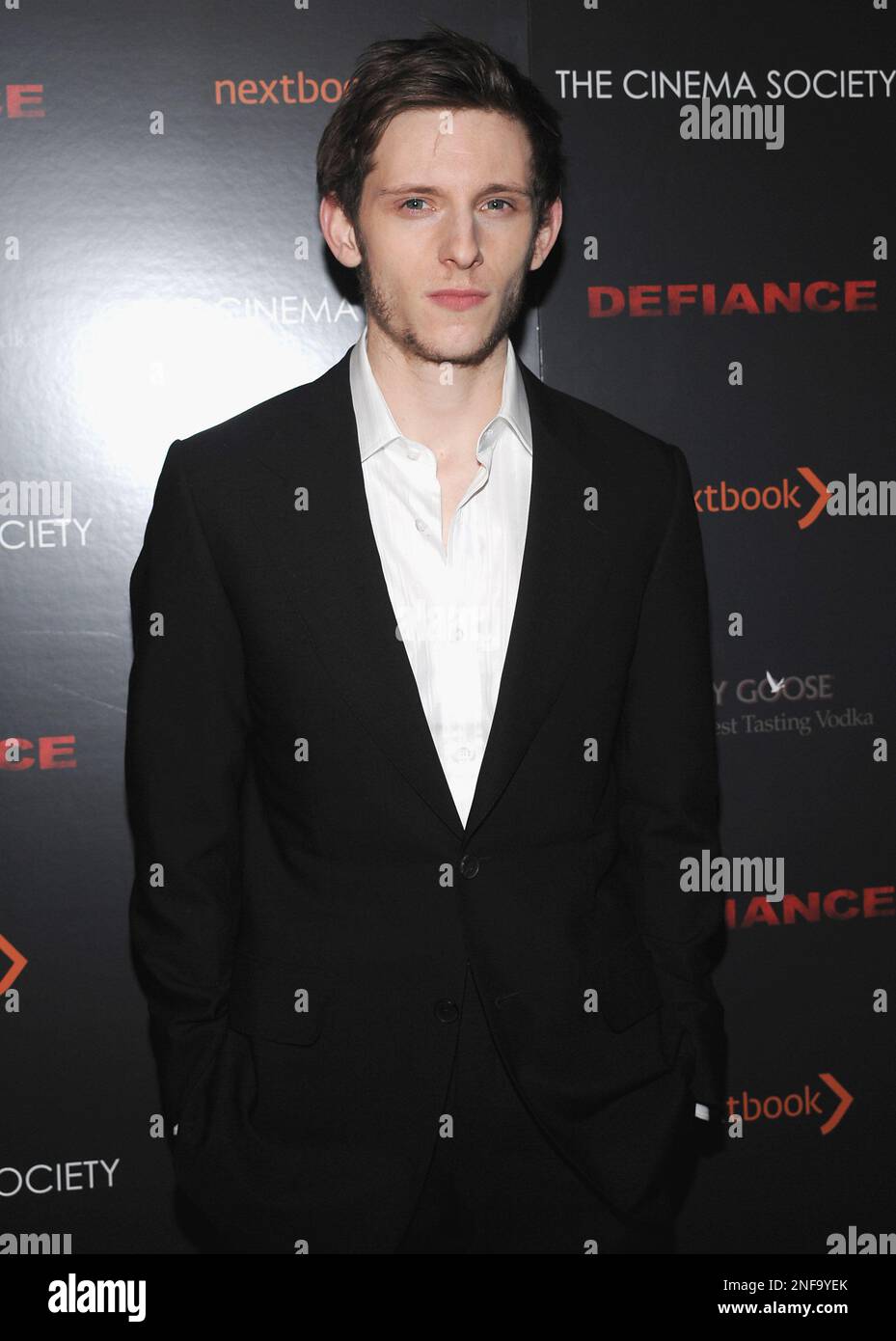 Actor Jamie Bell attends a Cinema Society screening of 'Defiance' at ...