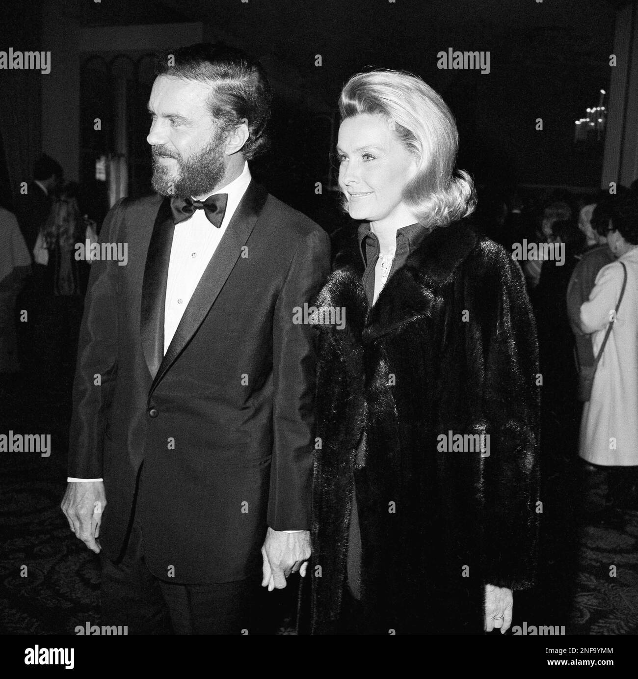 Mr. and Mrs. Cliff Robertson (Dina Merrill) at the Golden Globe Awards ...