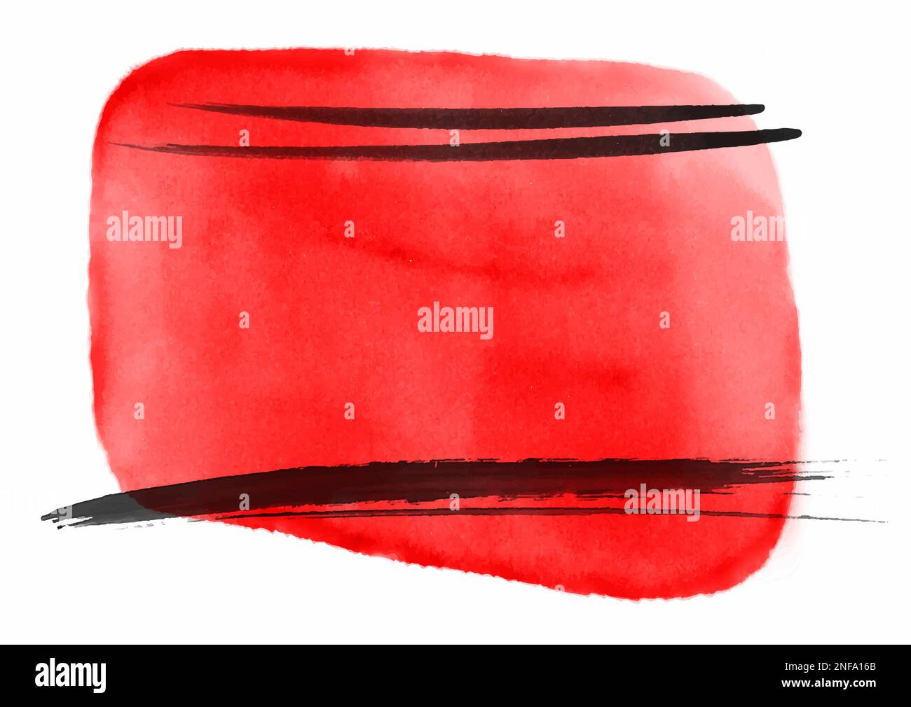 Abstract hand painted Japanese themed minimal design background Stock ...