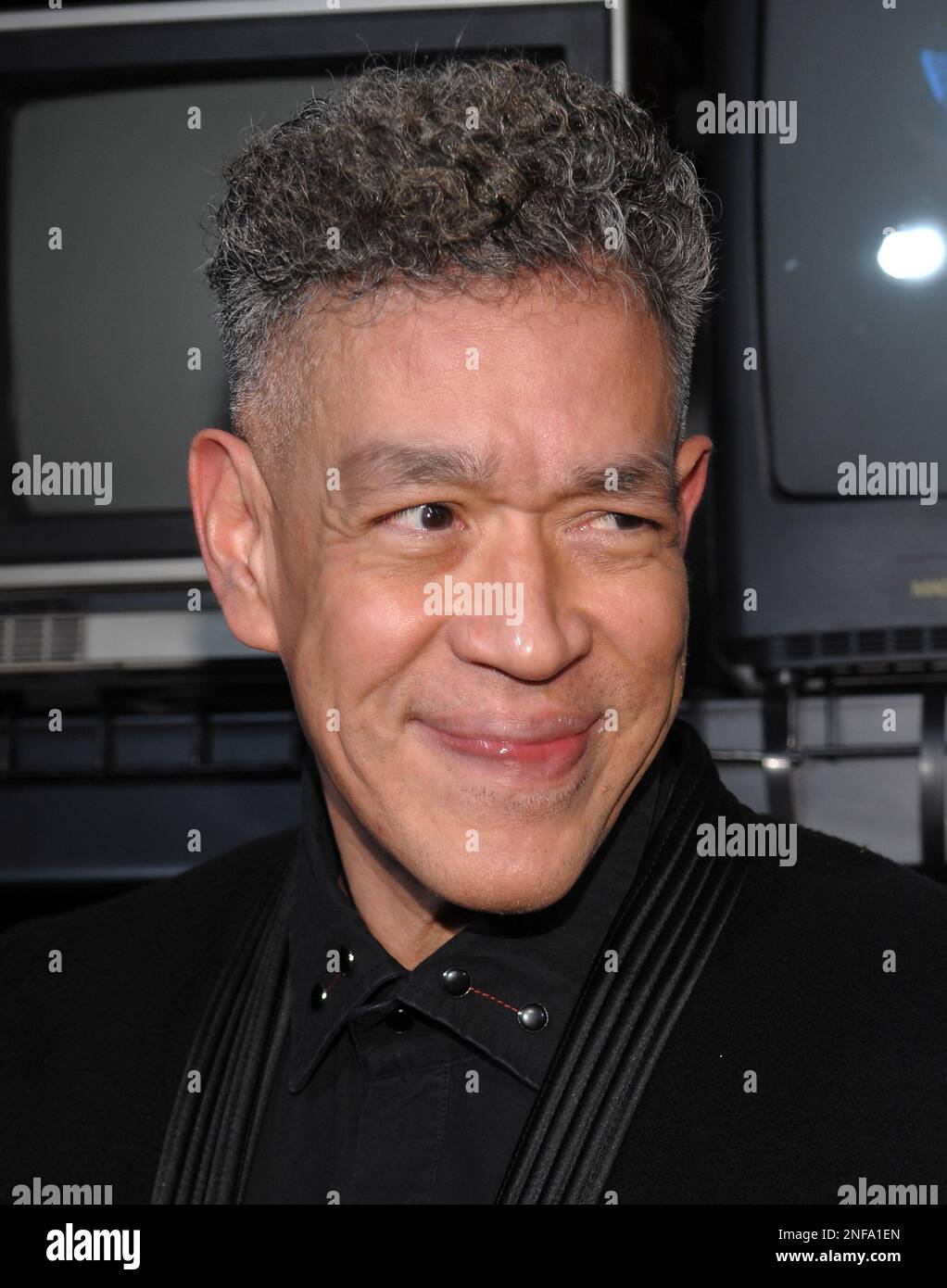Artist Andres Serrano attends a tribute to designer Stephen Sprouse ...