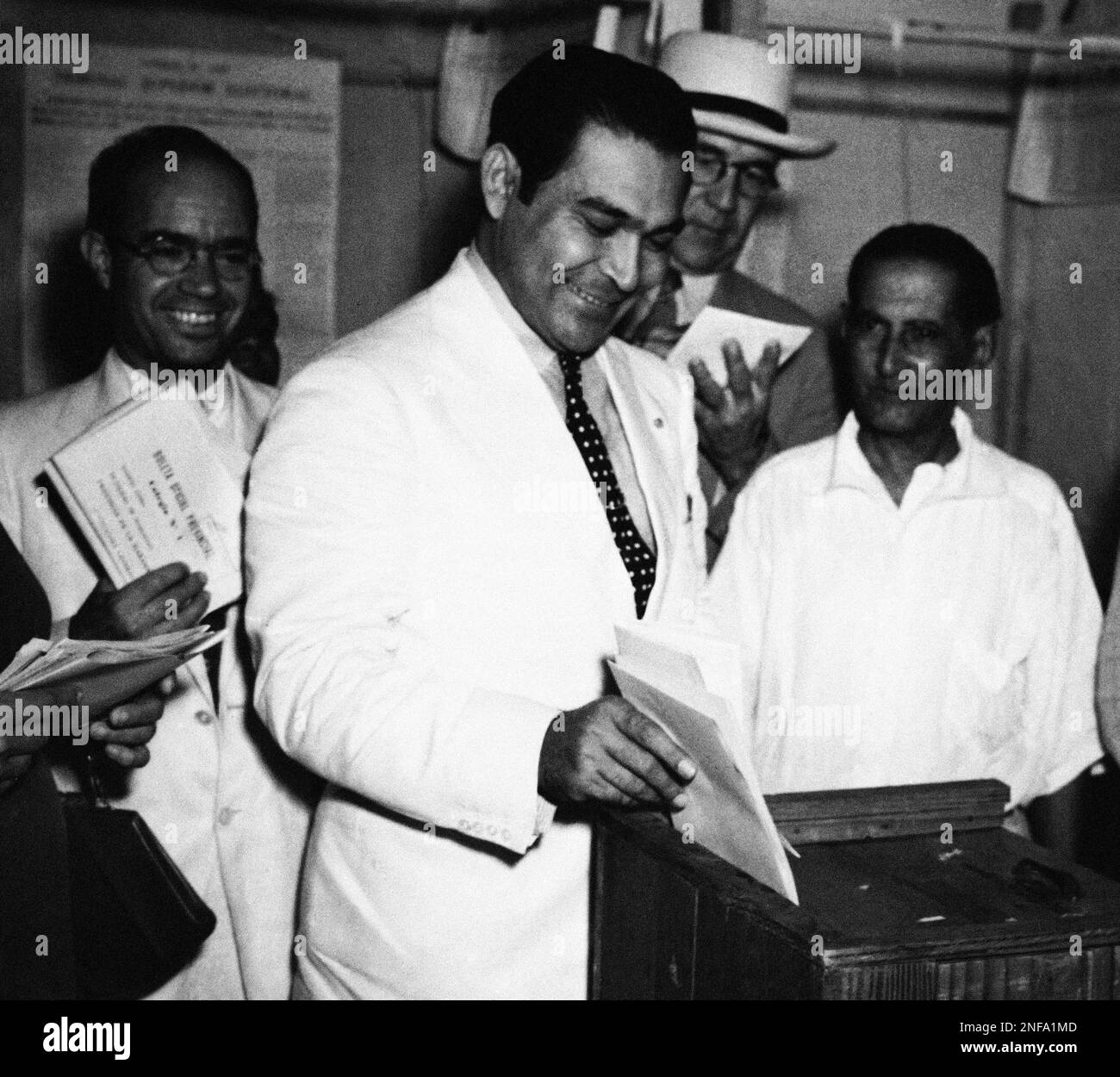 Colonel Fulgencio Batista, Cuba's strongman, and candidate for ...