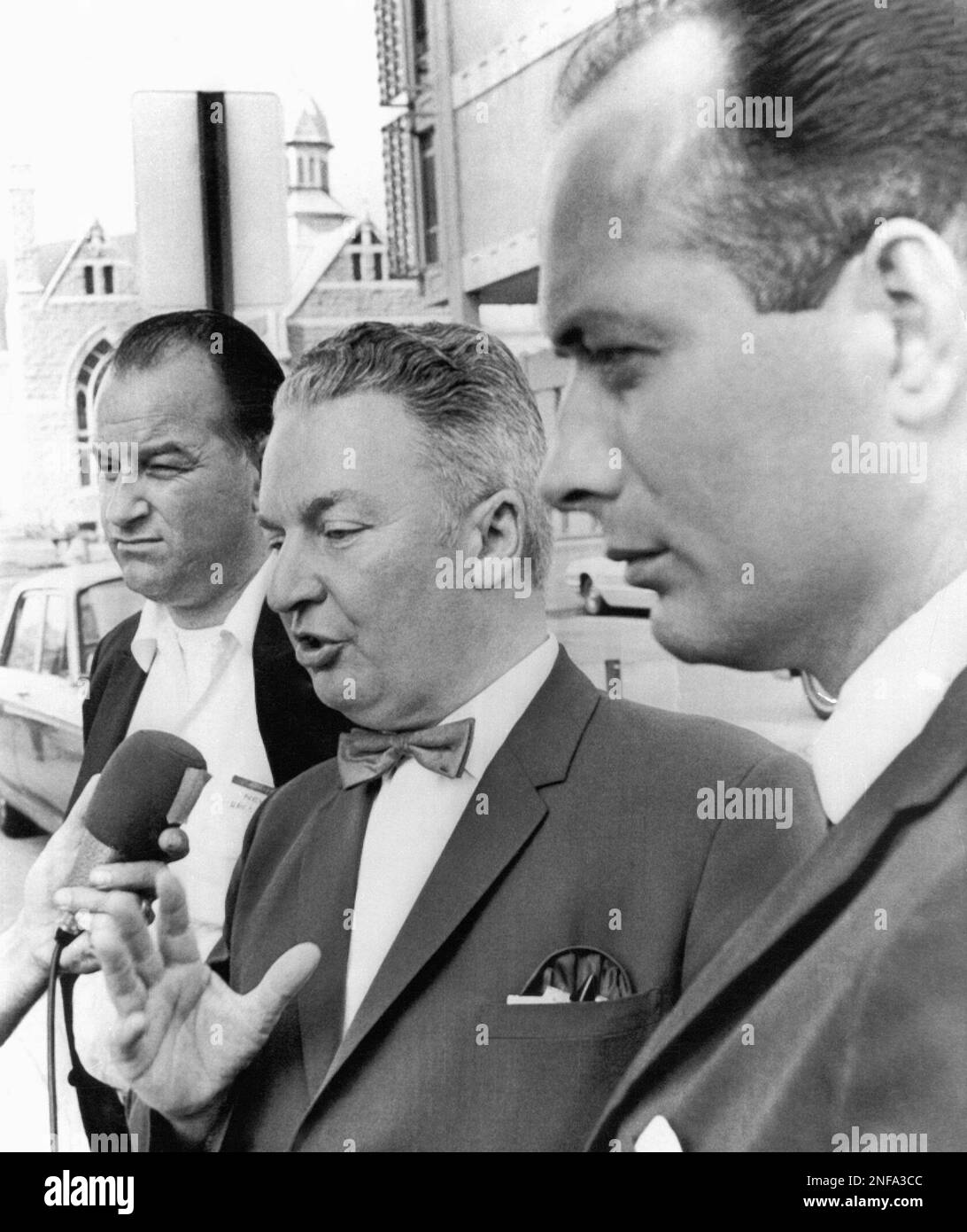 J.B. Stoner, center, an attorney for James Earl Ray, bitterly ...