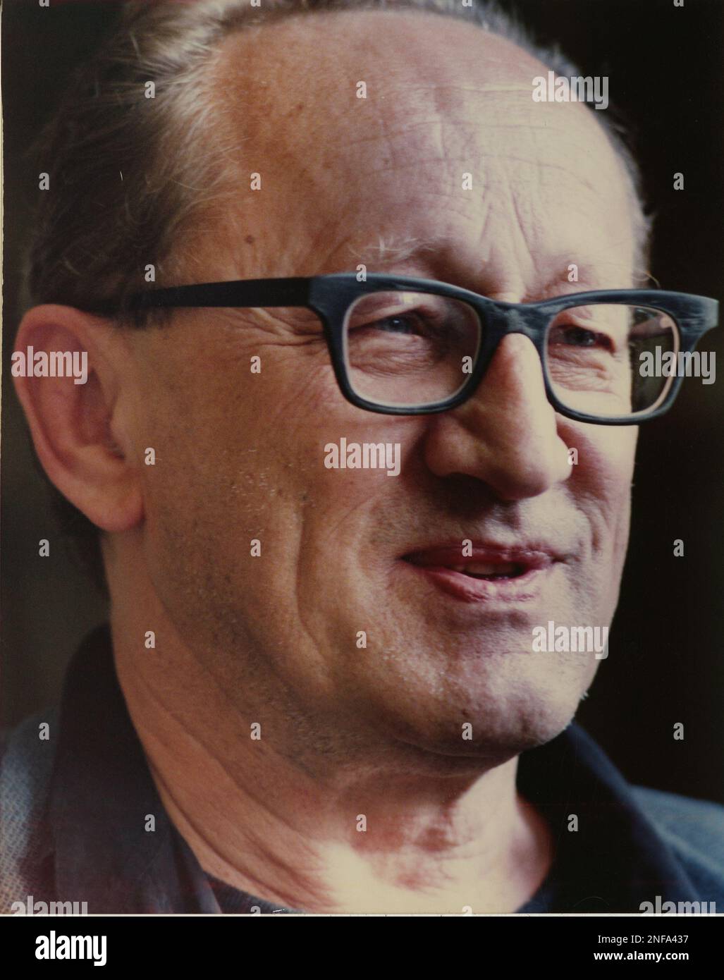 Portrait of East German writer Heiner Mueller pictured during ...