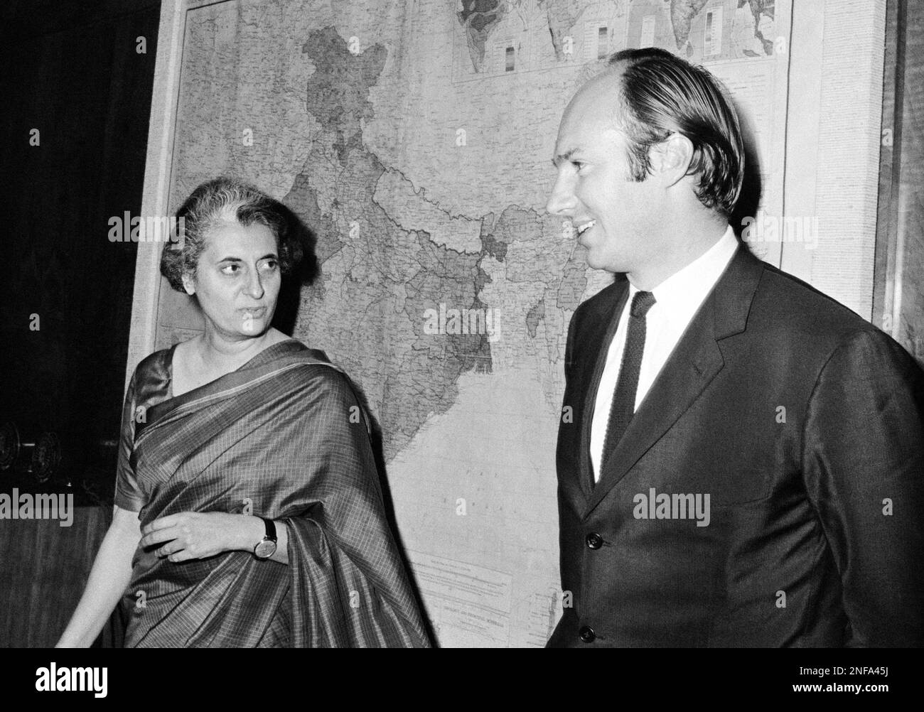 Prince Karim, the Aga Khan, head of the Ismaili sect of Muslims is seen ...
