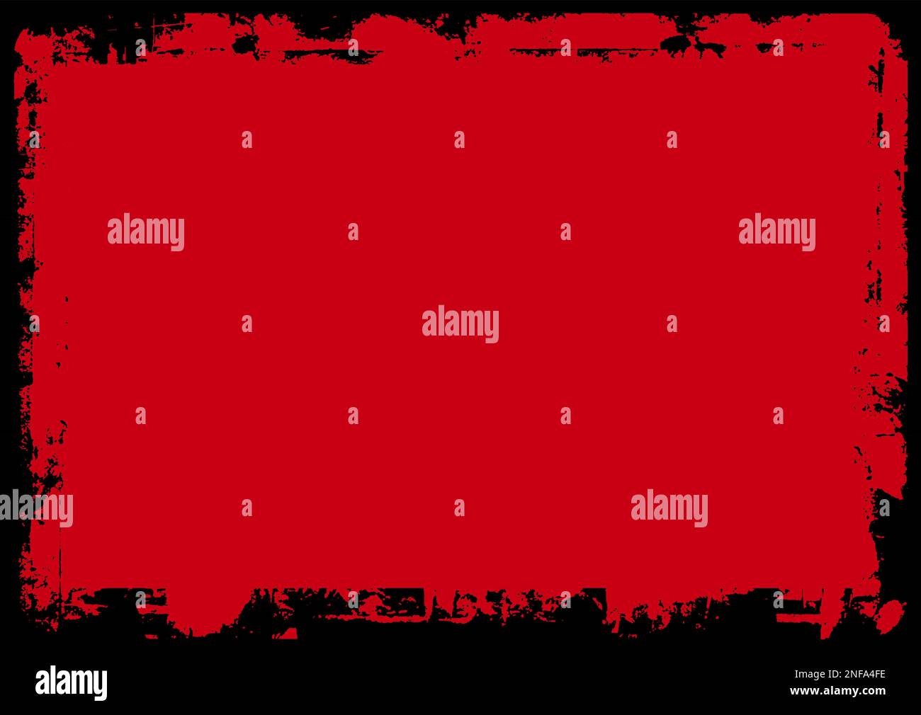 Detailed red and black grunge frame background Stock Vector Image & Art ...