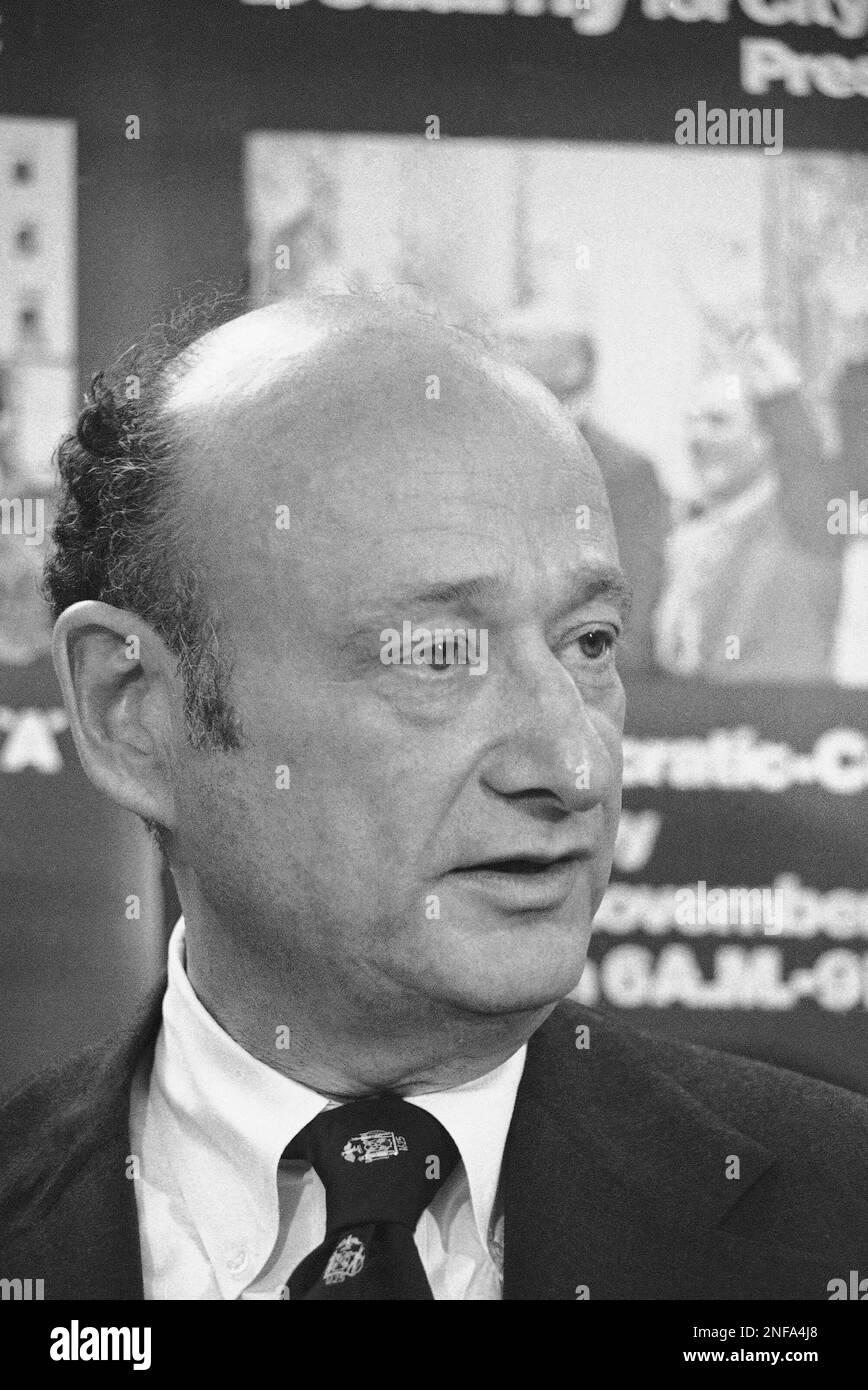 New York City Mayor-elect Edward I. Koch is interviewed in New York ...