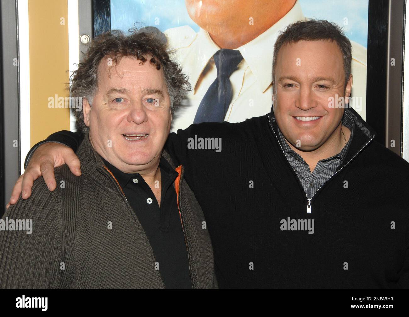 Actors Kevin James and Peter Gerety attend the premiere of "Paul Blart ...