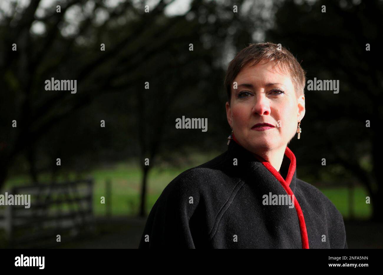 Sharon Pederson poses for a photograph at a friend's house in Petaluma ...