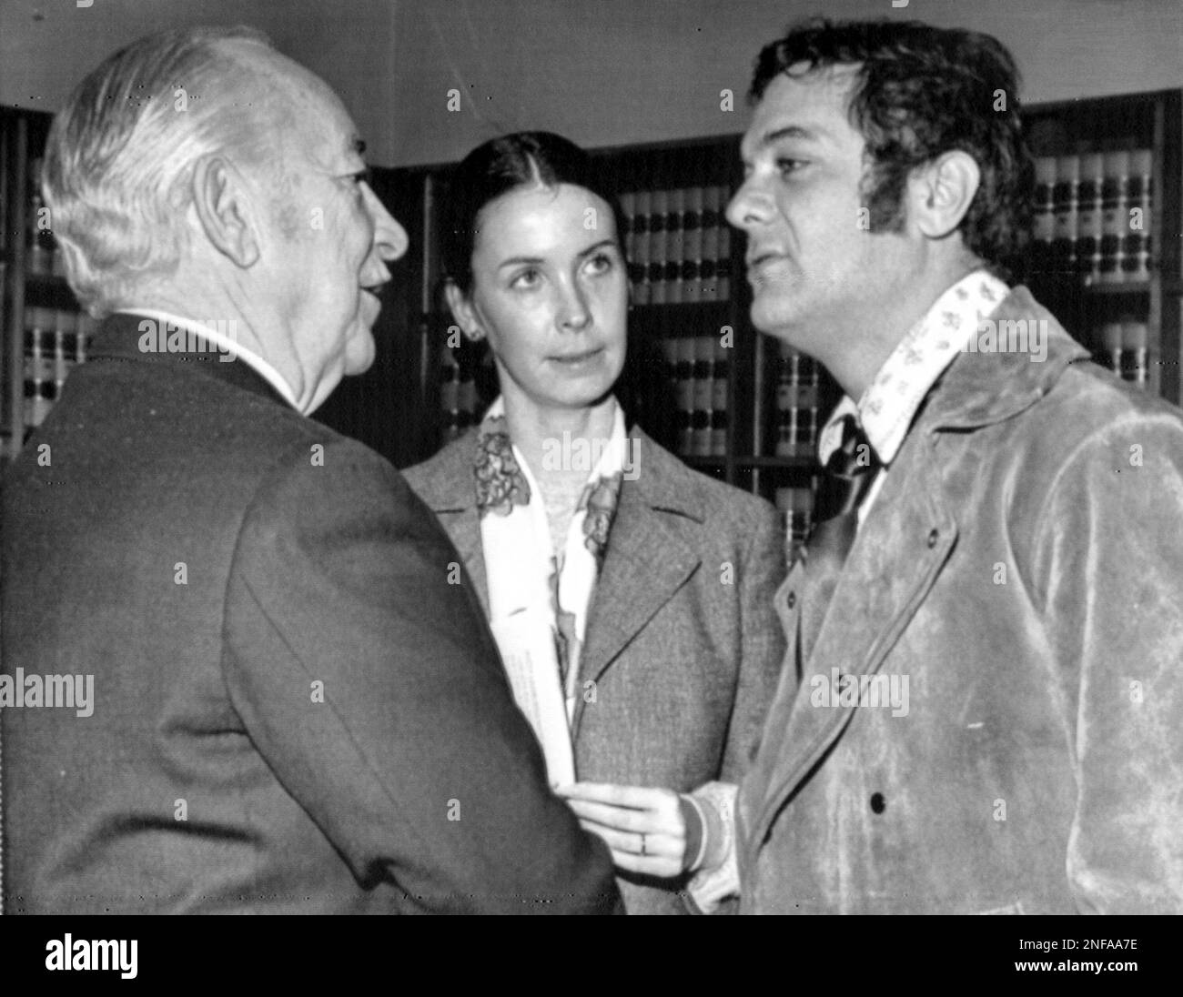 American actor Tony Curtis and model Leslie Allen exchange wedding vows ...