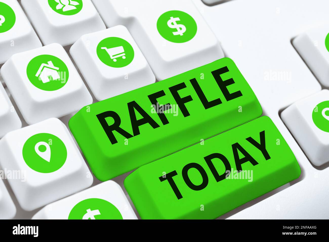 Handwriting text Raffle, Business idea means of raising money by ...