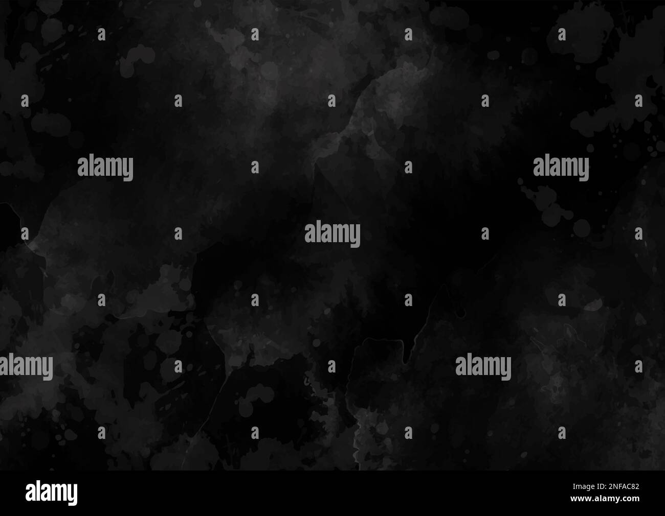 Dark hand painted black watercolour background Stock Vector Image & Art ...