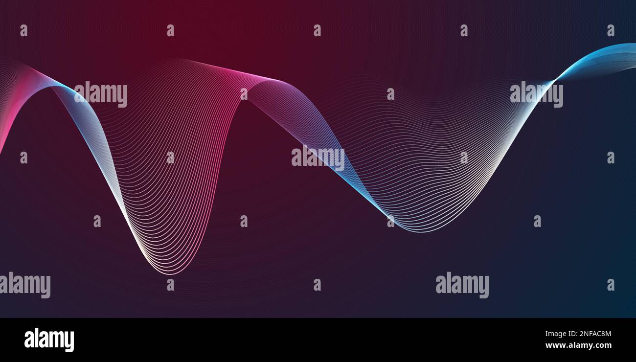 Abstract banner with flowing waves design Stock Vector Image & Art - Alamy