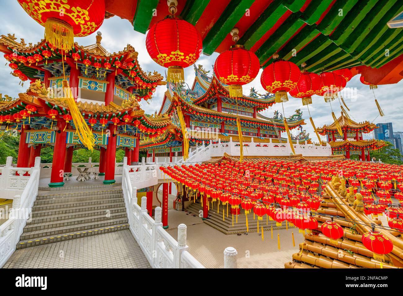 In Kuala Lumpur, Malaysia in Thean Hou Temple is adorned by Chinese ...