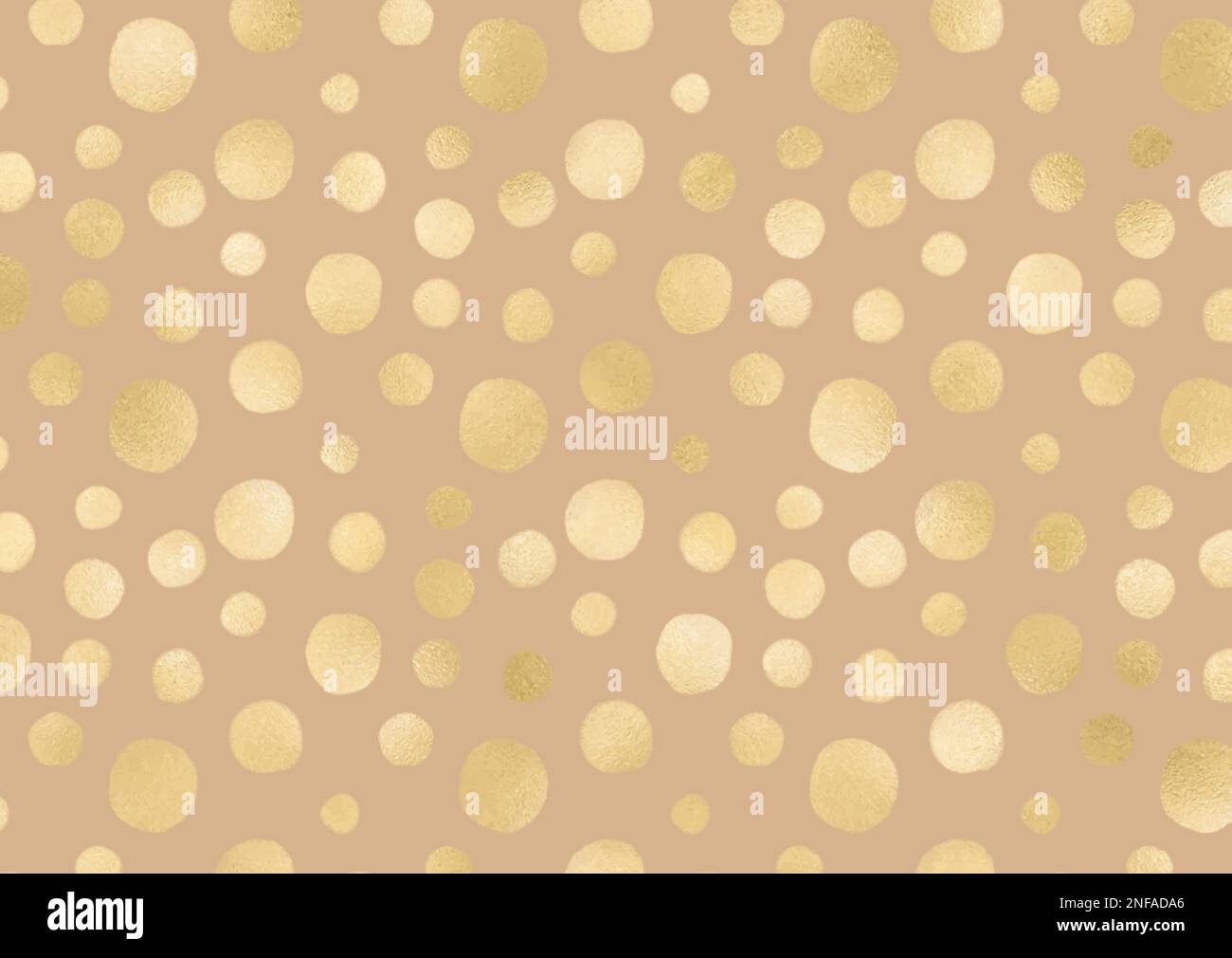 Gold foil polka dot pattern background Stock Vector Image & Art - Alamy