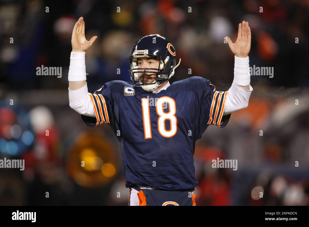 Chicago Bears quarterback Kyle Orton during their NFL football game at ...