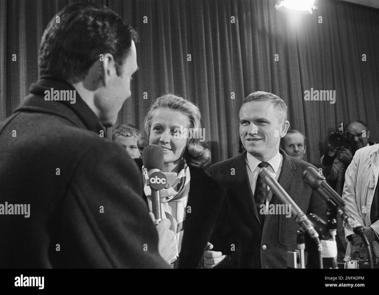 American Astronaut Colonel Frank Borman and his wife Susan, during an ...