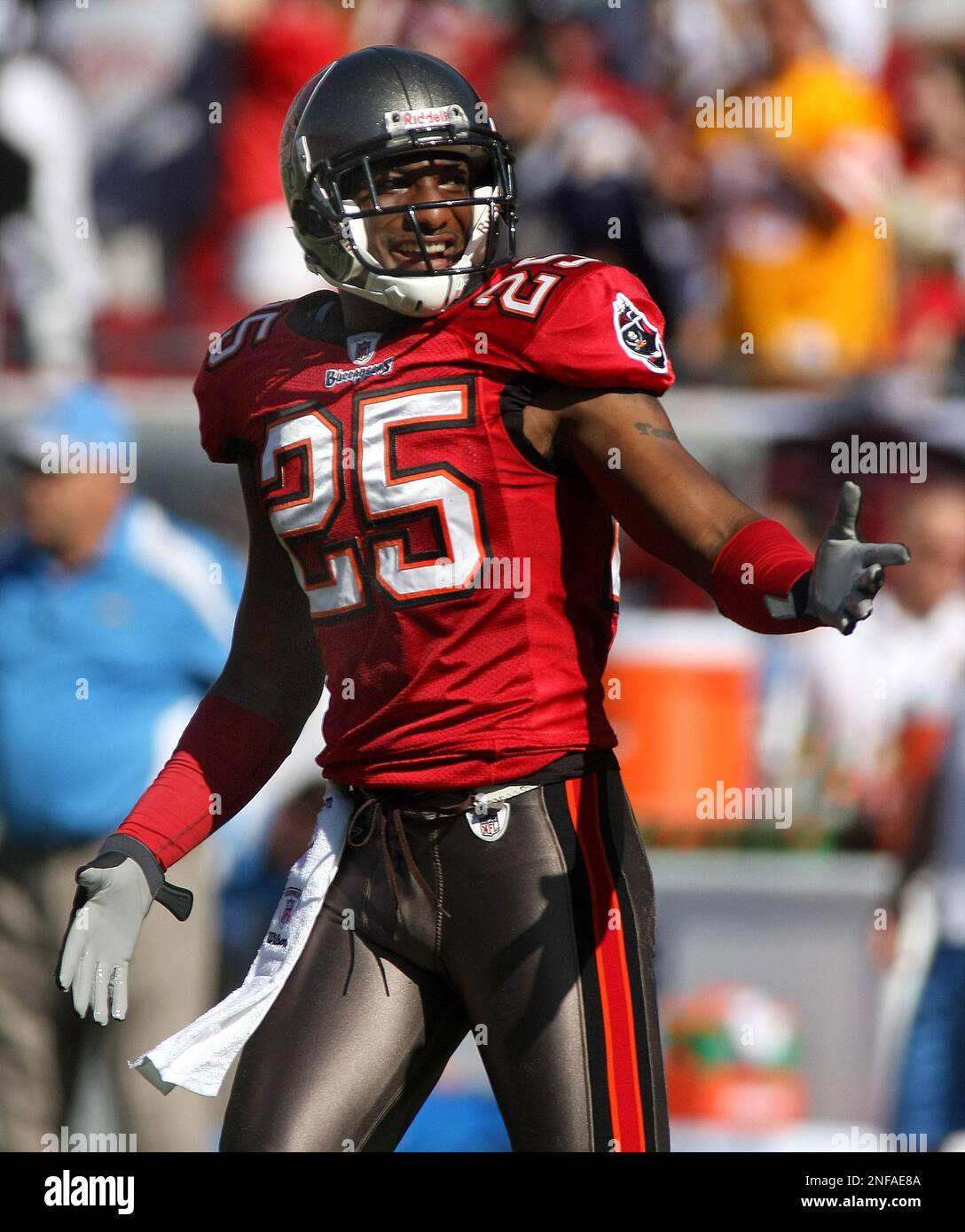 Tampa Bay Buccaneers cornerback Aqib Talib (25) during an NFL football ...