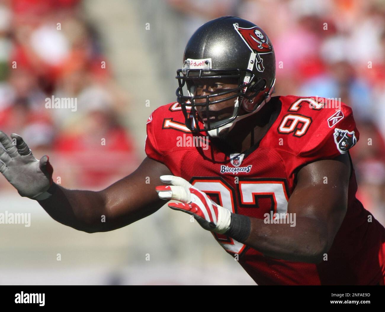 Tampa Bay Buccaneers defensive end Jimmy Wilkerson (97) during an NFL ...
