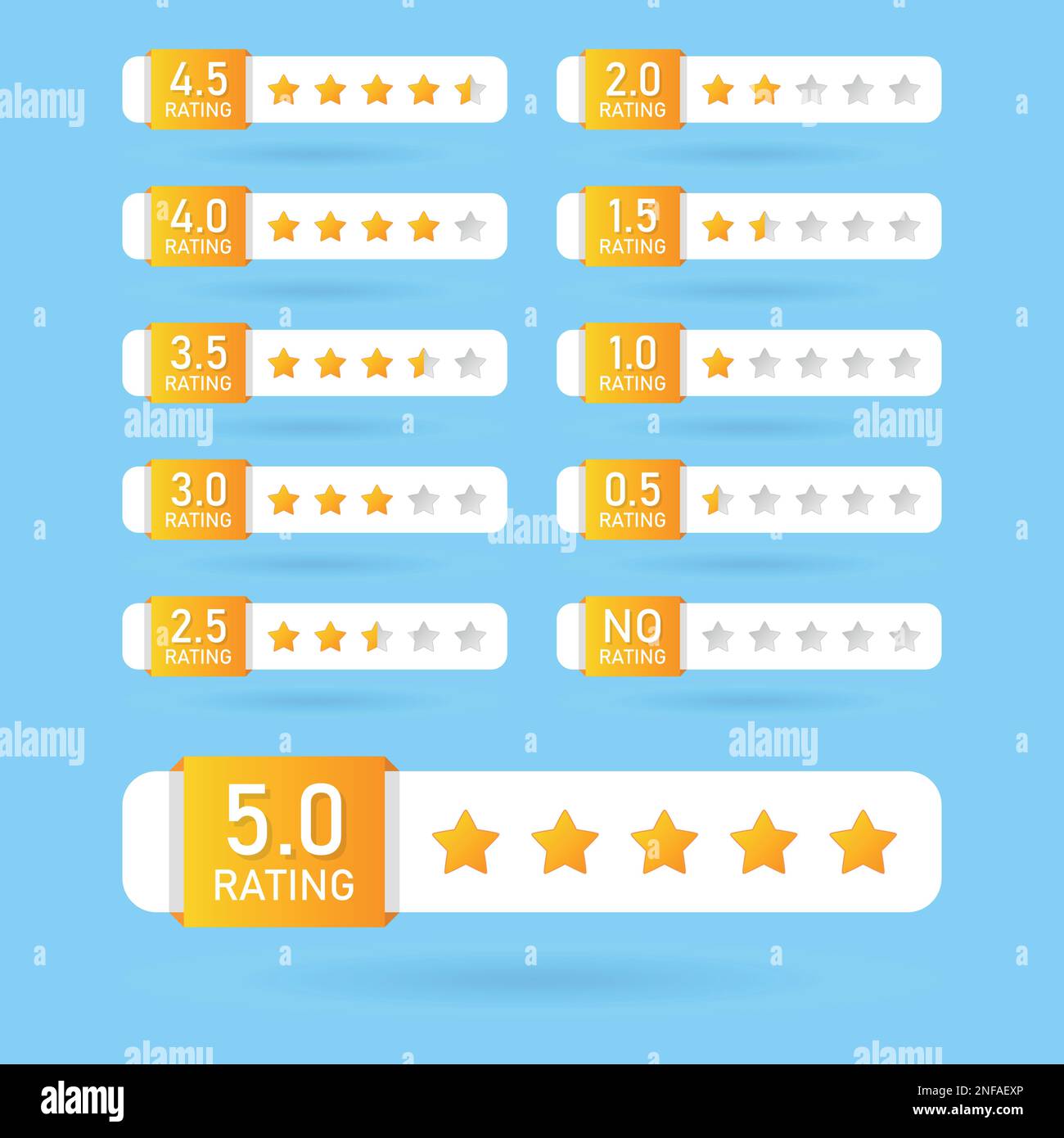 Review rating icon in flat style. Customer feedback vector illustration ...