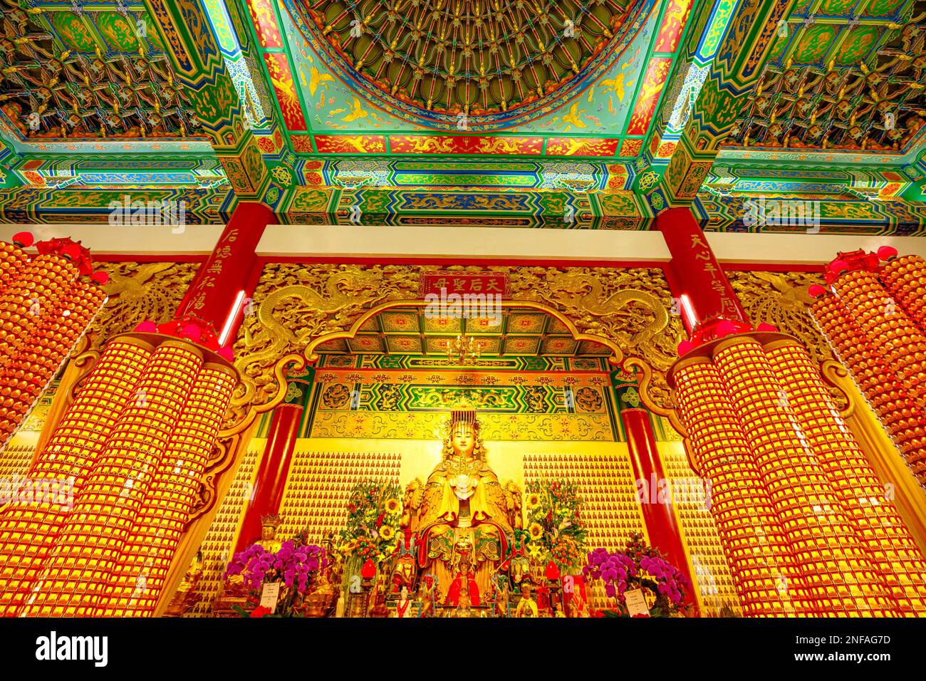 Kuala Lumpur, Malaysia - January 2023: Within Thean Hou Temple lies an ...