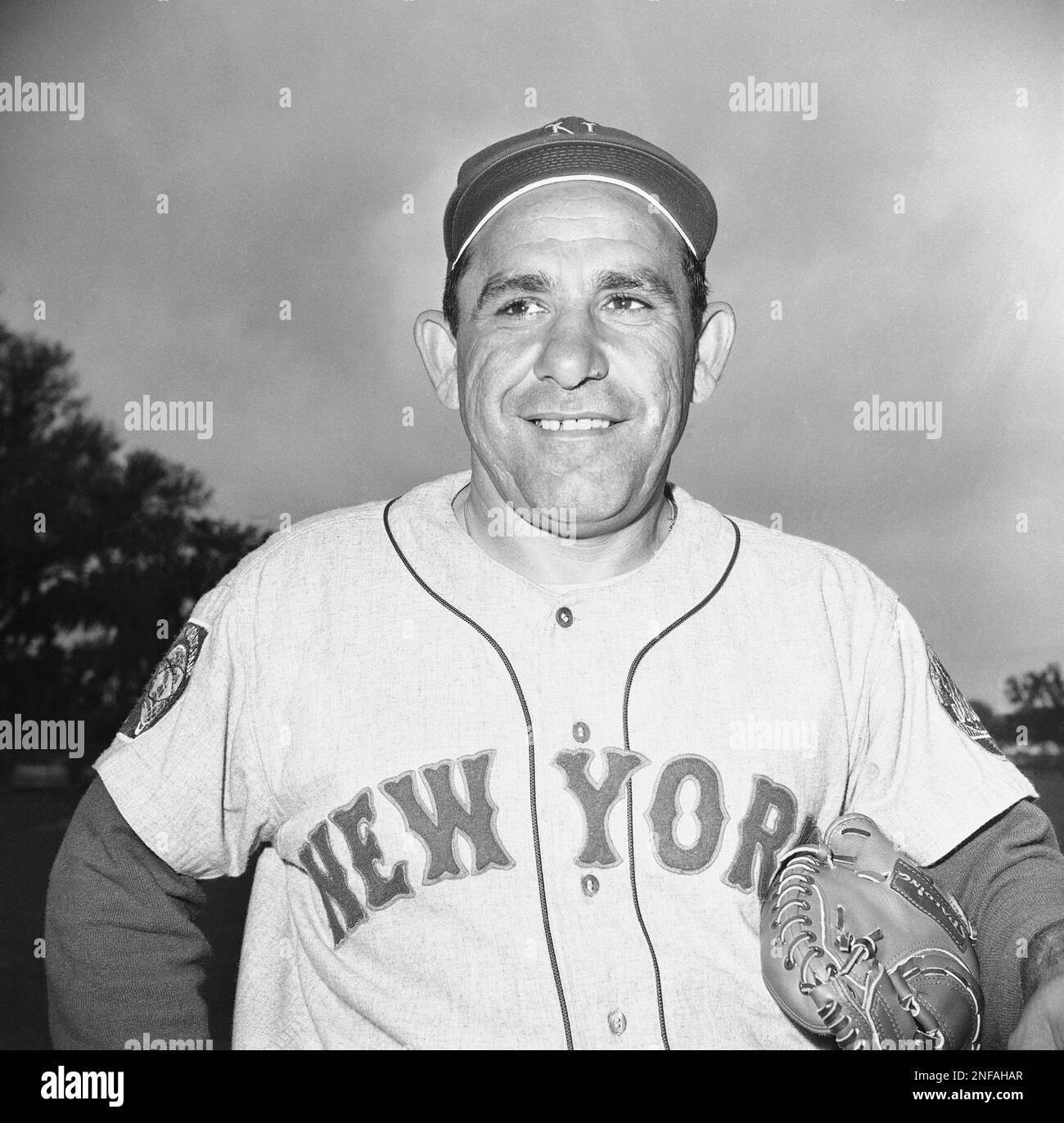 Yogi Berra, New York Mets coach, is shown in St. Petersburg, Fla ...