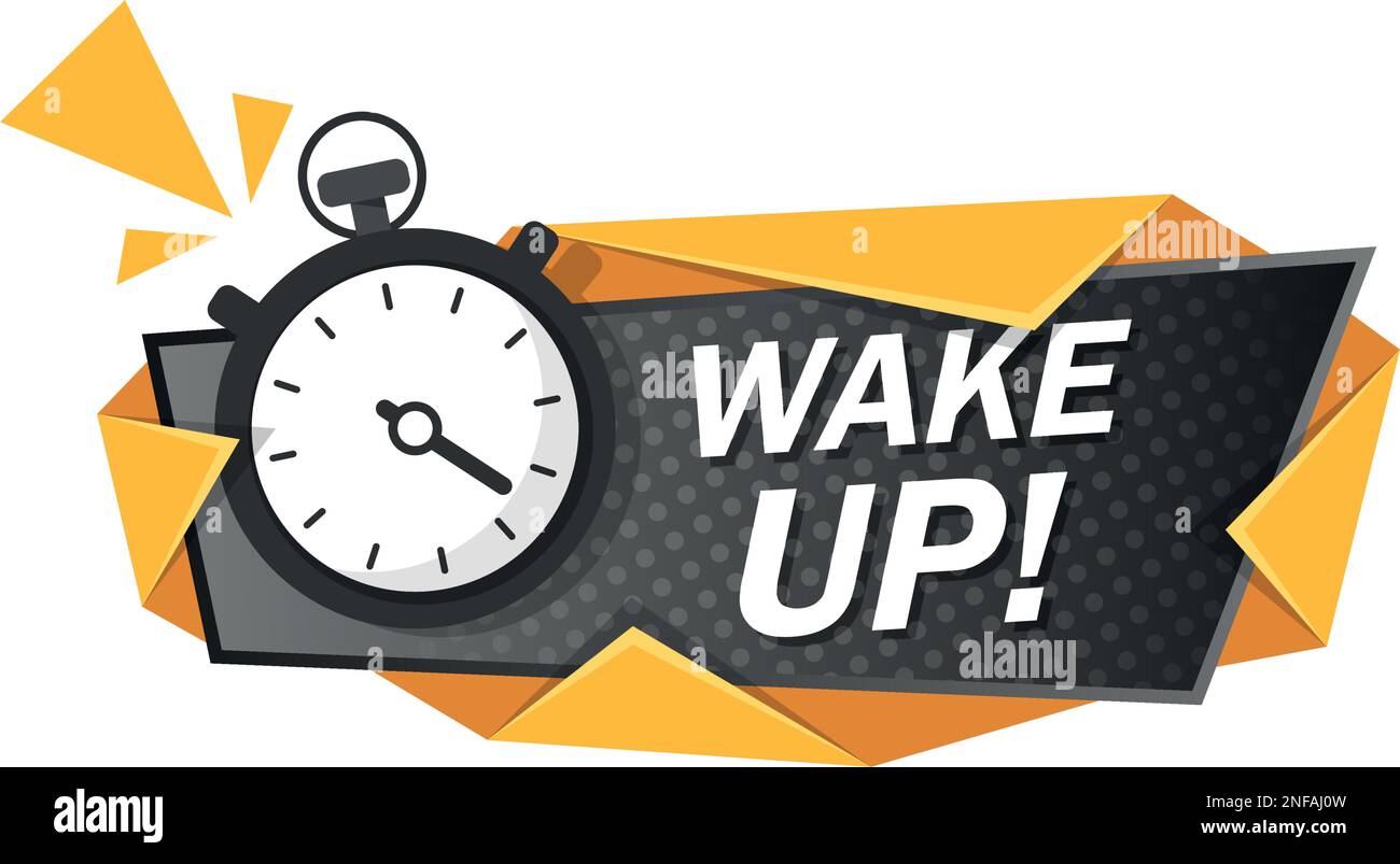 Clock text good morning illustration hi-res stock photography and ...