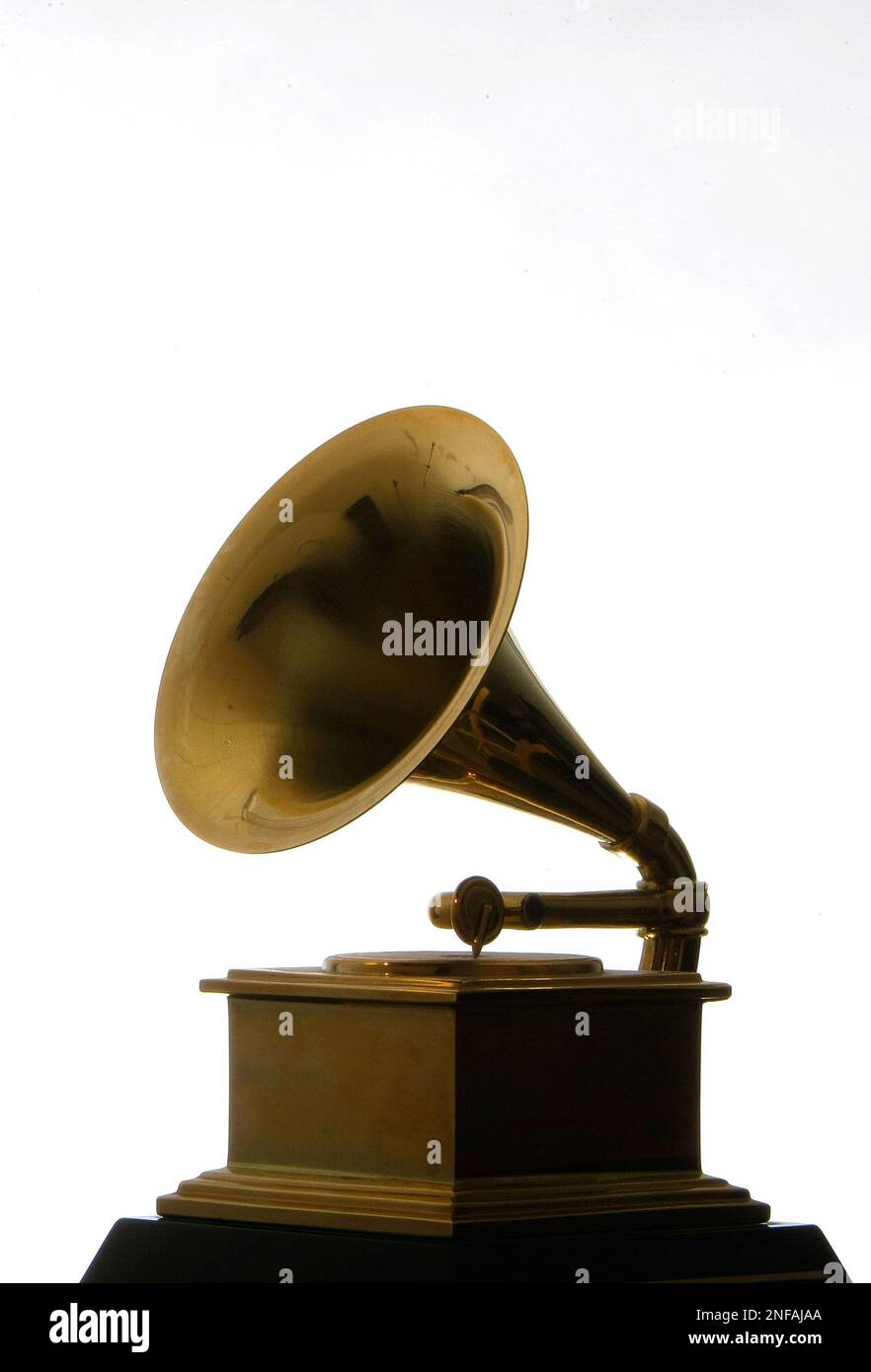 A Grammy Award statuette is photographed, Tuesday, Dec. 9, 2008 in ...