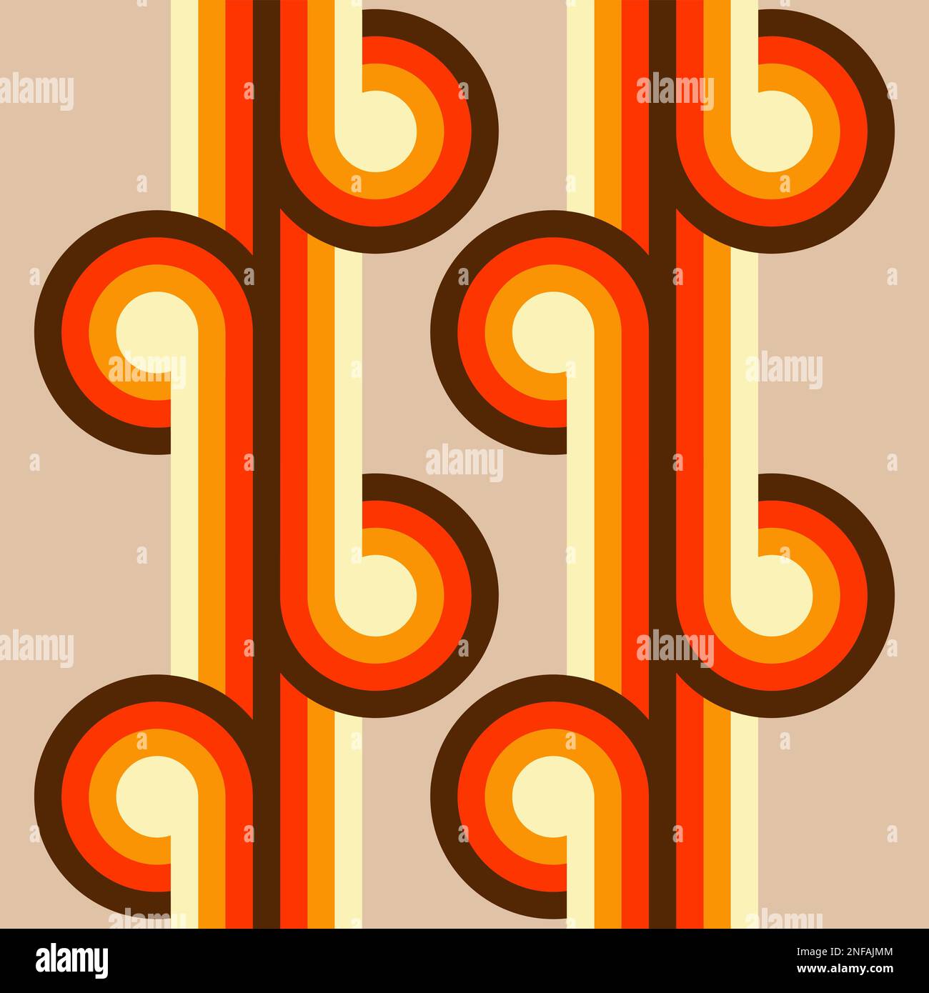 Retro styled vintage wallpaper design Stock Vector Image & Art - Alamy