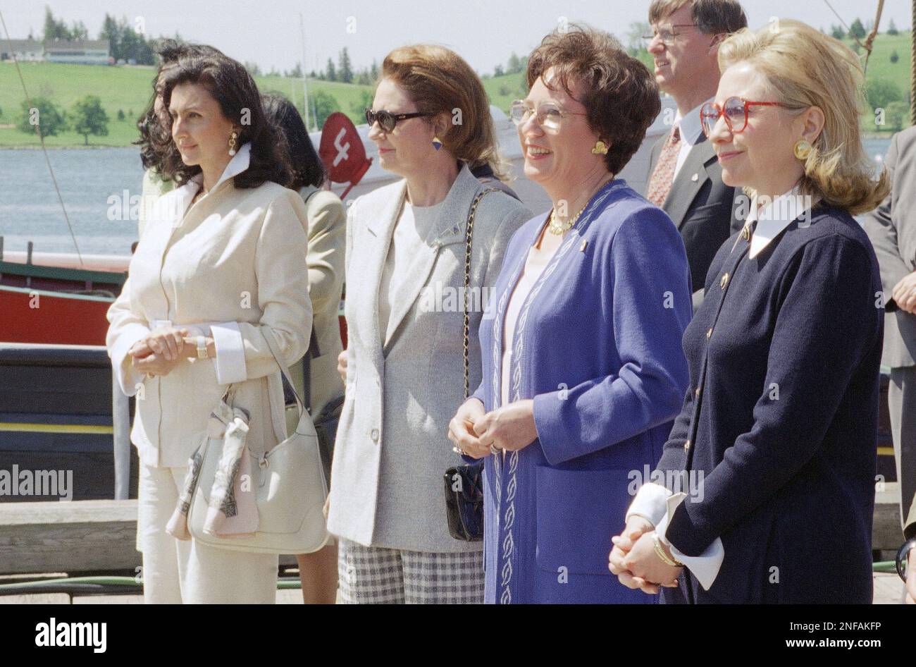 The spouses of leaders attending the G7 Summit in Halifax, Nova Scotia ...