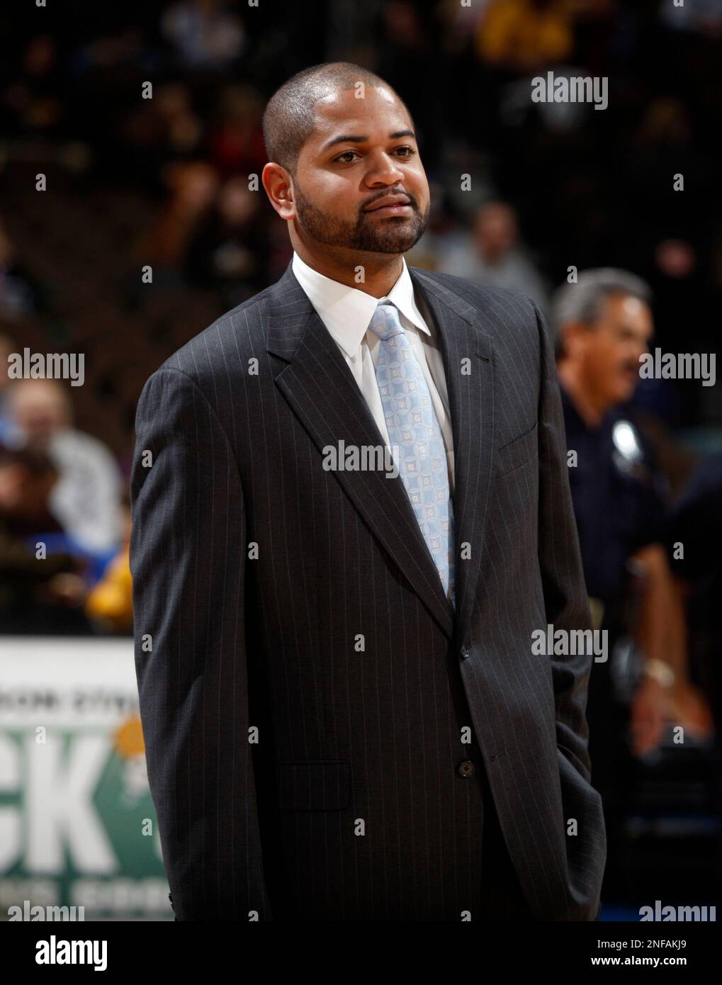 Minnesota Timberwolves assistant coach John-Blair Bickerstaff looks on ...