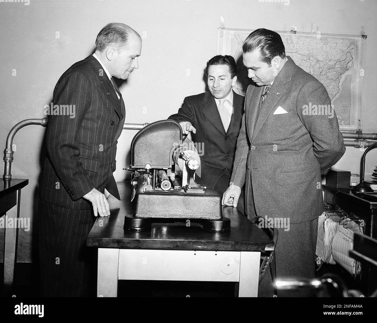 Ambassador Aurelio Concheso, AP staff writer Alvaro Perez, and Gen ...